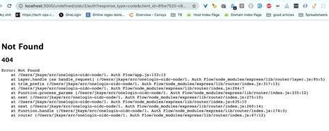 Can T Connect To Site Locally Issue 22 Onelogin Onelogin Oidc Node