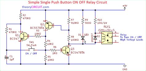 Latching Switch Circuit Diagram