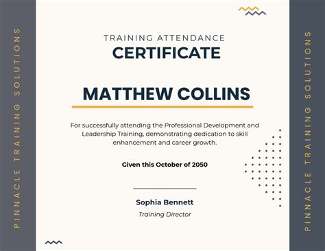 Free Printable Attendance Certificate Templates To Customize Online