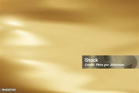 추상 금 그라데이션 배경입니다 미니멀한 미묘한 물결 모양의 황금빛 실크 질감 3d 벡터 일러스트 레이 션입니다 금 금속에 대한 스톡 벡터 아트 및 기타 이미지 Istock