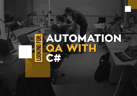 Looking For An Automation Qa With C Talent Hunter It And Telecom