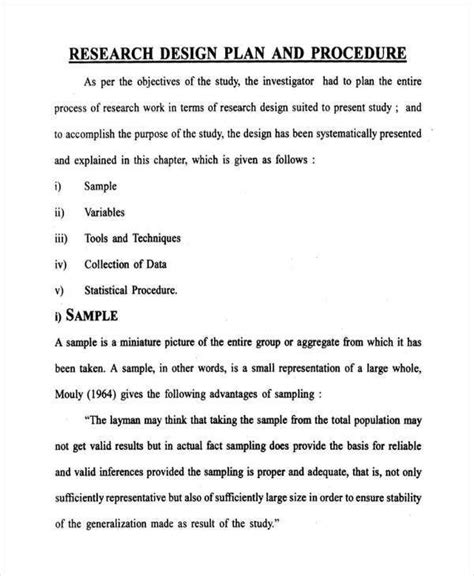 Research Design Plan Template Five Ingenious Ways You Can Do With Research Design Plan Template