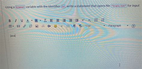 Solved Using A Scanner Variable With The Identifier In