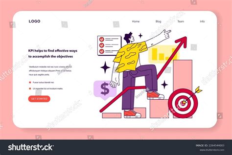 Kpi Key Performance Indicators Metrics System Stock Vector Royalty