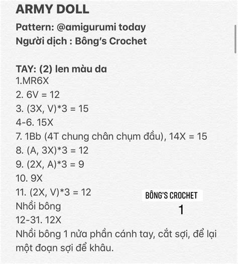 Army Doll Crochet Pattern