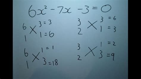 How To Factorise Quadratic Equations Using Cross Method Tessshebaylo