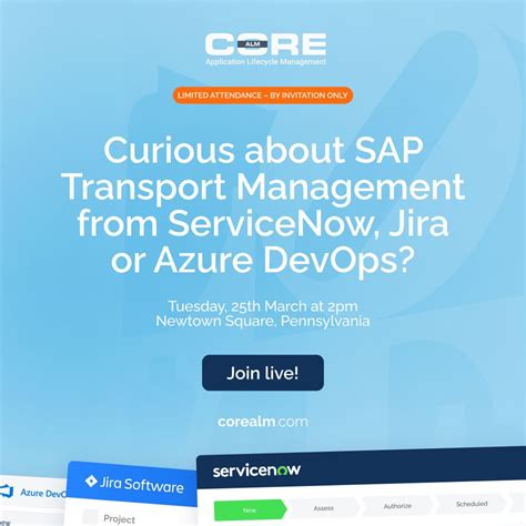 Sap Transportmanagement Servicenow Jira Azuredevops Corealm Vjosa Spahiu