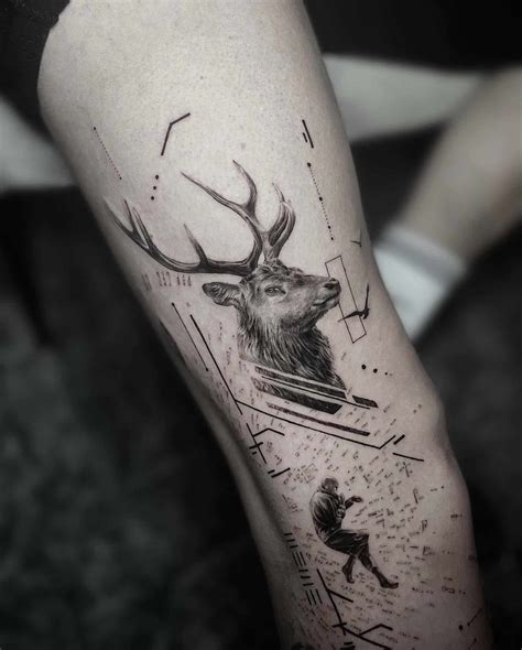 Realistic Deer Tattoo
