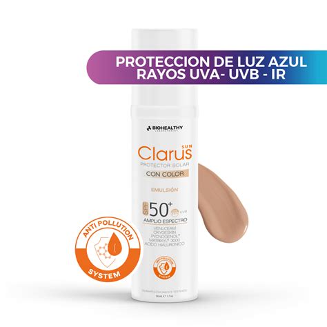 Clarus Color Emulsión Spf 50 50 Ml Biohealthy