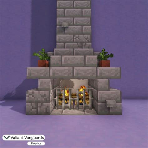 🌲minecraft Fireplace Casas Minecraft Minecraft Decoração Ideias De