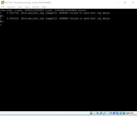 Kali Linux Black Screen Cursor Blinking VBOX Linux Spiceworks Community
