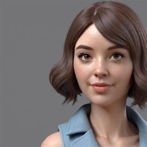 Mujer Con Un Corte De Pelo Corto Que Lleva Una Camiseta Vector Premium Generado Con Ia