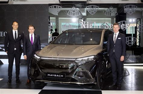 메르세데스 벤츠 코리아가 최상위 브랜드 ‘메르세데스 마이바흐 최초의 순수 전기차 등을 포함한 최상위 모델 라인업을 선보이고 8월 중 고객 인도를 시작합니다 한국자동차기자협회