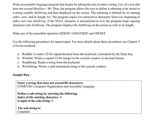 Answered Assembly Language Bartleby