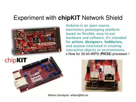 Ppt Experiment With Chipkit Network Shield Powerpoint Presentation Free Download Id 3673388