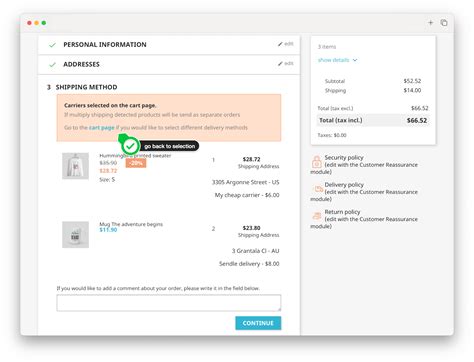 Multi Shipping And Multi Address Prestashop Delivery Flagon Digital