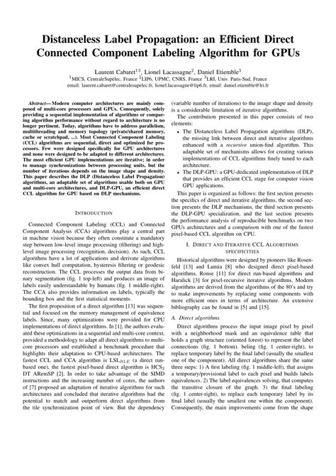 Pdf Distanceless Label Propagation An Efficient Direct Connected