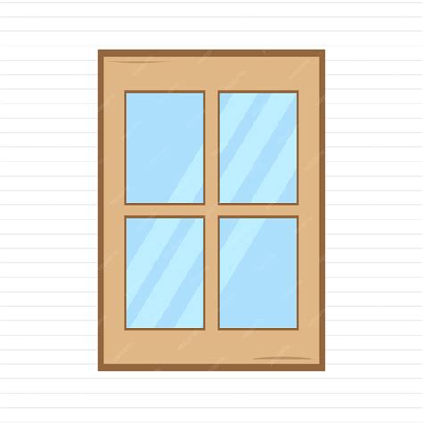 Premium Vector Beautiful Glass Window Vector Illustration