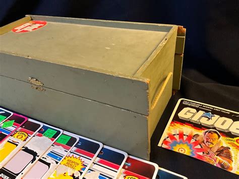 Vintage 1960s Gi Joe Wooden Storage Box Card Backs Lot 2 Ebay
