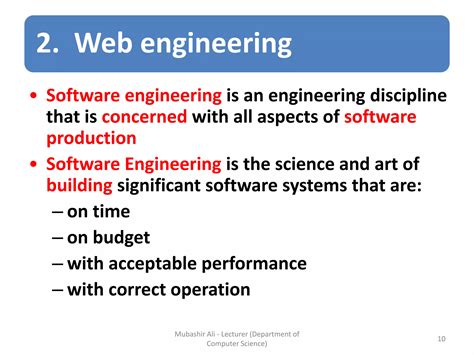 Lecture 1 Introduction To Web Engineering Course Overview And