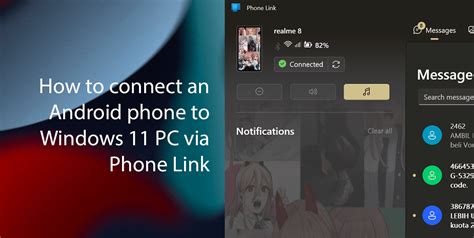 How To Connect An Android Phone To Windows 11 Pc Via Phone Link App