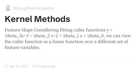 kernel methods