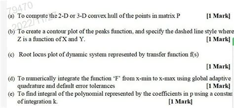 Solved A To Compute The 2 D Or 3 D Convex Hull Of The