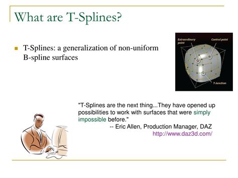 PPT T Splines PowerPoint Presentation Free Download ID 3283504