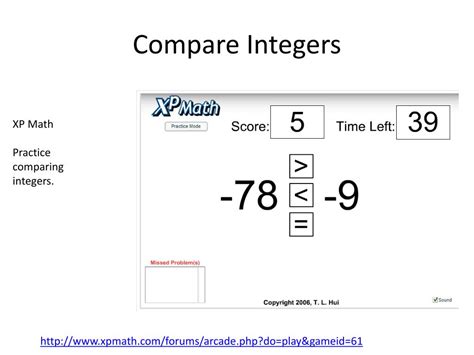 PPT Integers PowerPoint Presentation Free Download ID