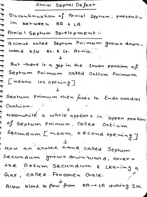 Atrial Septal Defect Asd Pdf