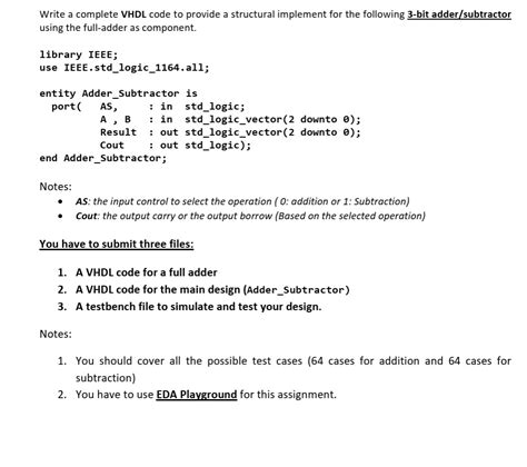 Solved Write A Complete VHDL Code To Provide A Structural Chegg