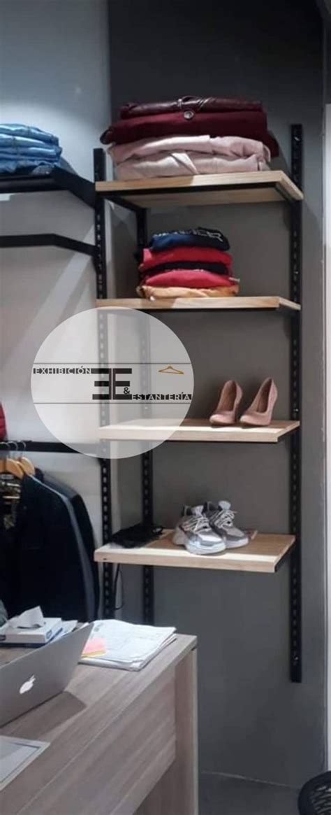Repisa Entrepaño De Madera Para Riel O Postes Exhibicion Y Estanteria
