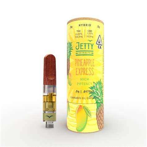 Jetty Extracts Pineapple Express High Thc Cartridge 5g Leafly