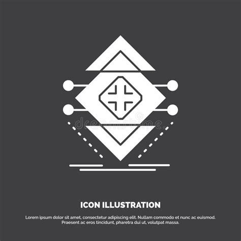 Computing Data Infrastructure Science Structure Icon Glyph Vector