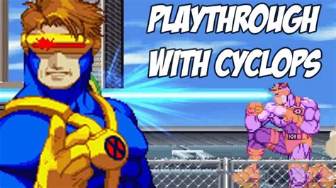Marvel Vs Capcom Playthrough W Msh Vs Sf Cyclops Youtube