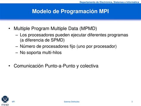 ppt mpi un estándar de paso de mensajes para clusters y workstations powerpoint presentation