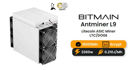 Buy Bitmain Antminer L9 17000mh Litecoin Dogecoin Ltcdoge Scrypt Asic