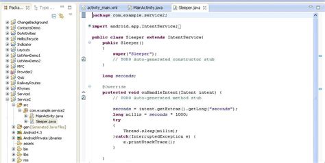 Implementing Simple Intent Service In Android