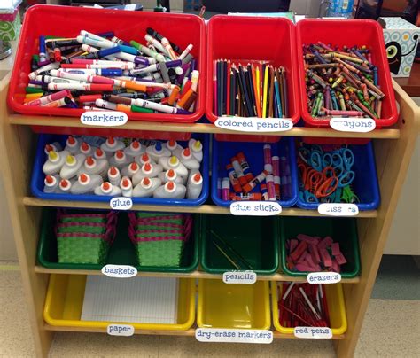 Organize School Supplies With Toy Bins Back To School Organization