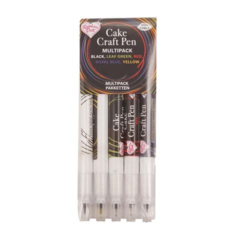 Pack Of 5 Cake Craft Pens Wilko