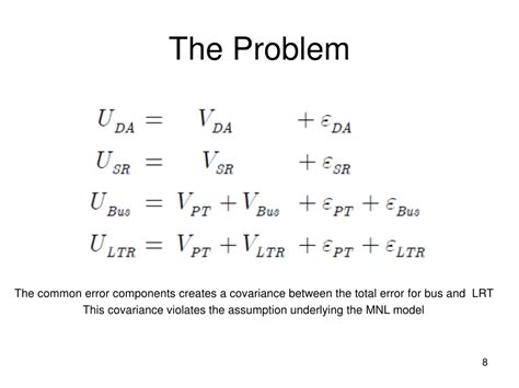 Ppt Nested Logit Models For Transportation Choice Analysis Powerpoint Presentation Id 9538867