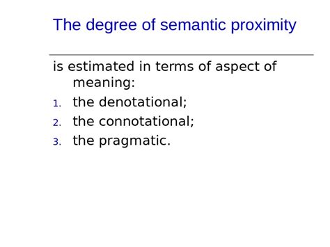 Semantic Classification Of Words Lecture 7 Semantic