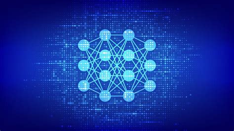 premium vector neural network icon made with binary code ai artificial intelligence machine