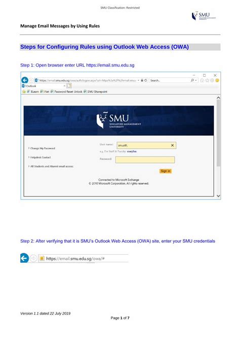 PDF Steps For Configuring Rules Using Outlook Web Access OWA DOKUMEN TIPS