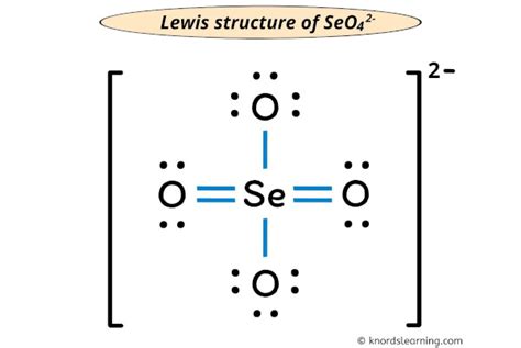 Lewis Structure Of Seo4 2 With 5 Simple Steps To Draw