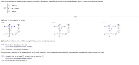Solved A ﻿graph The Given Function B ﻿find All Values