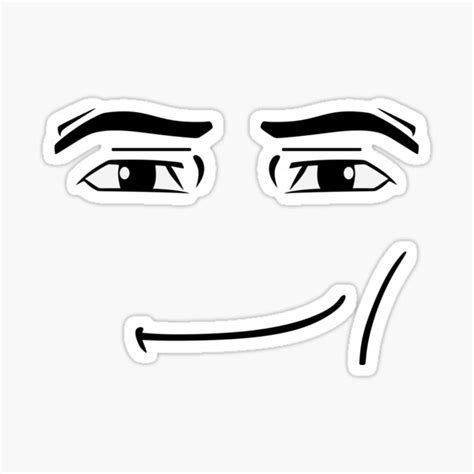 Hd Roblox Man Face Sticker For Sale By Uragiribranch Redbubble
