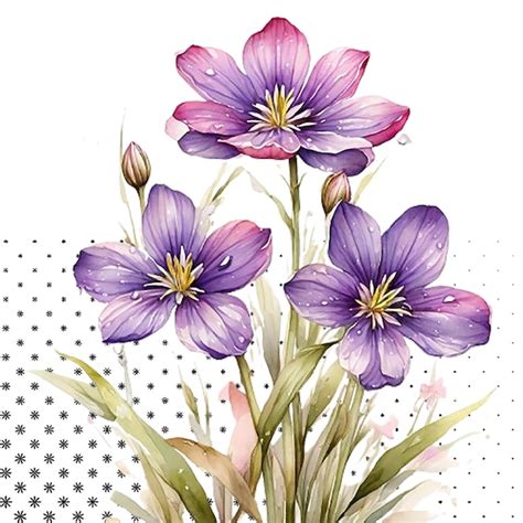 Premium Psd Watercolor Floral Design