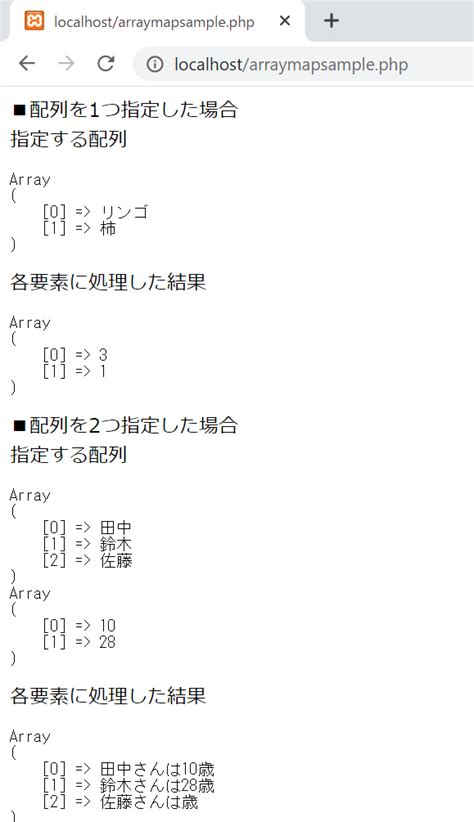 PHP配列の各要素に関数を適用できるarray map関数を解説します たいらのエンジニアノート