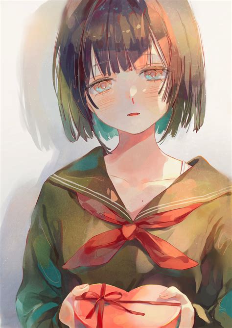 Nazuna Nazuna Su Original Light Highres 1girl Black Hair Black